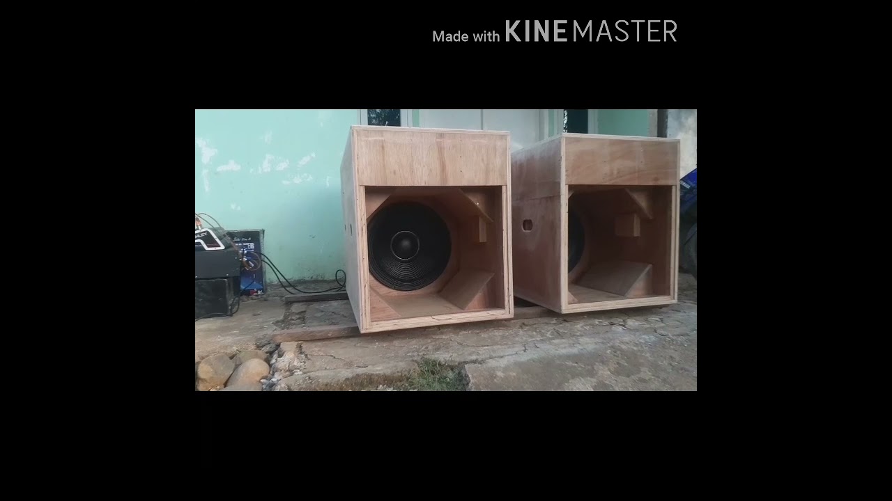 tes box paraflex # speaker rcf 18in - YouTube