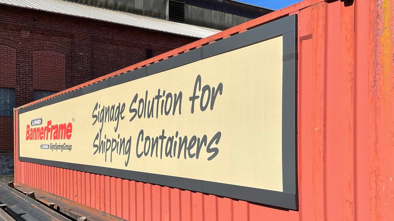 Install Banners on Shipping Containers! - YouTube