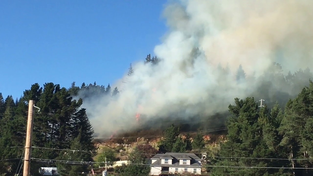 Blue Lake Fire starts - YouTube