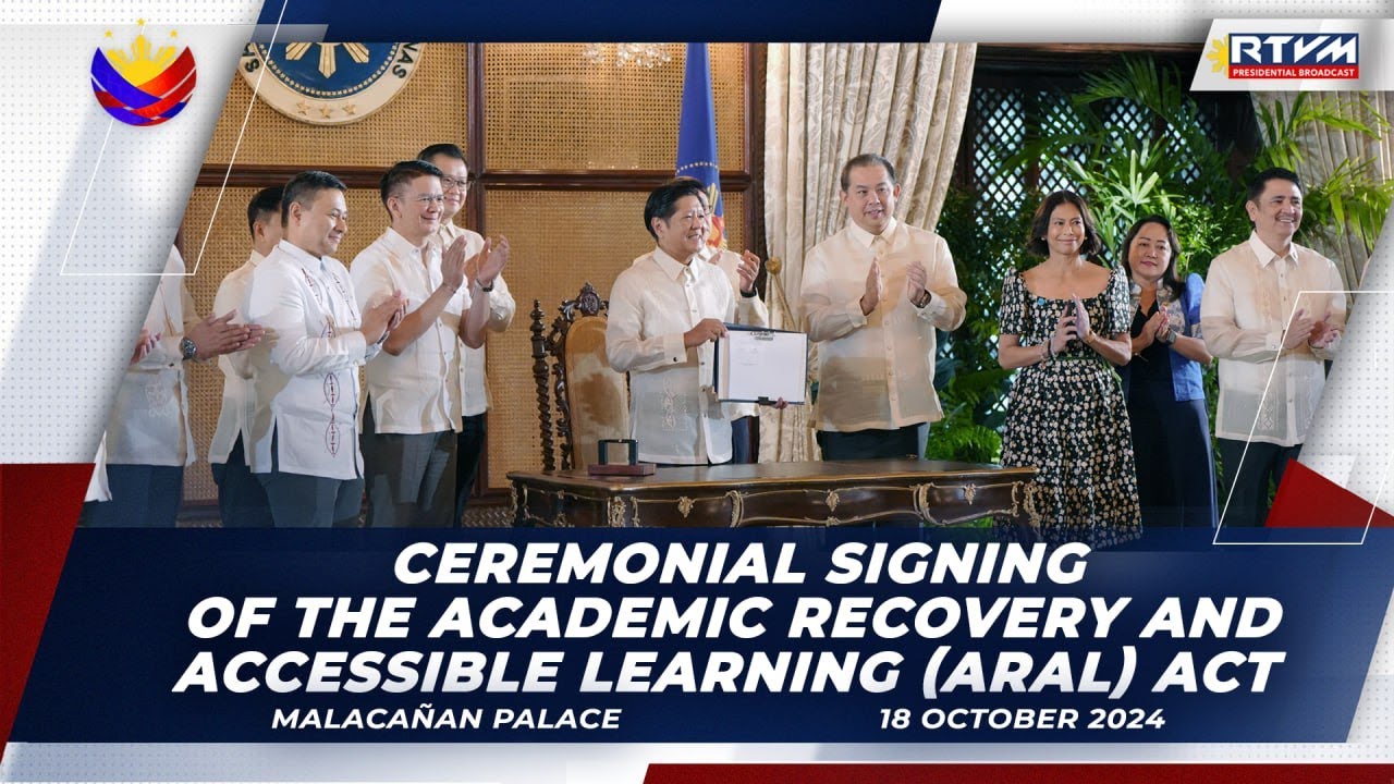 Ceremonial Signing of the Academic Recovery and Accessible Learning ...