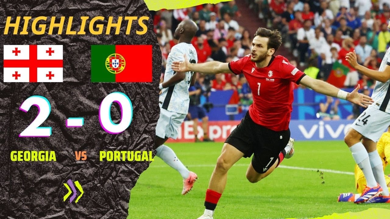 Georgia vs Portugal 2-0 Highlights & All Goals Euro 2024 | Cristiano ...