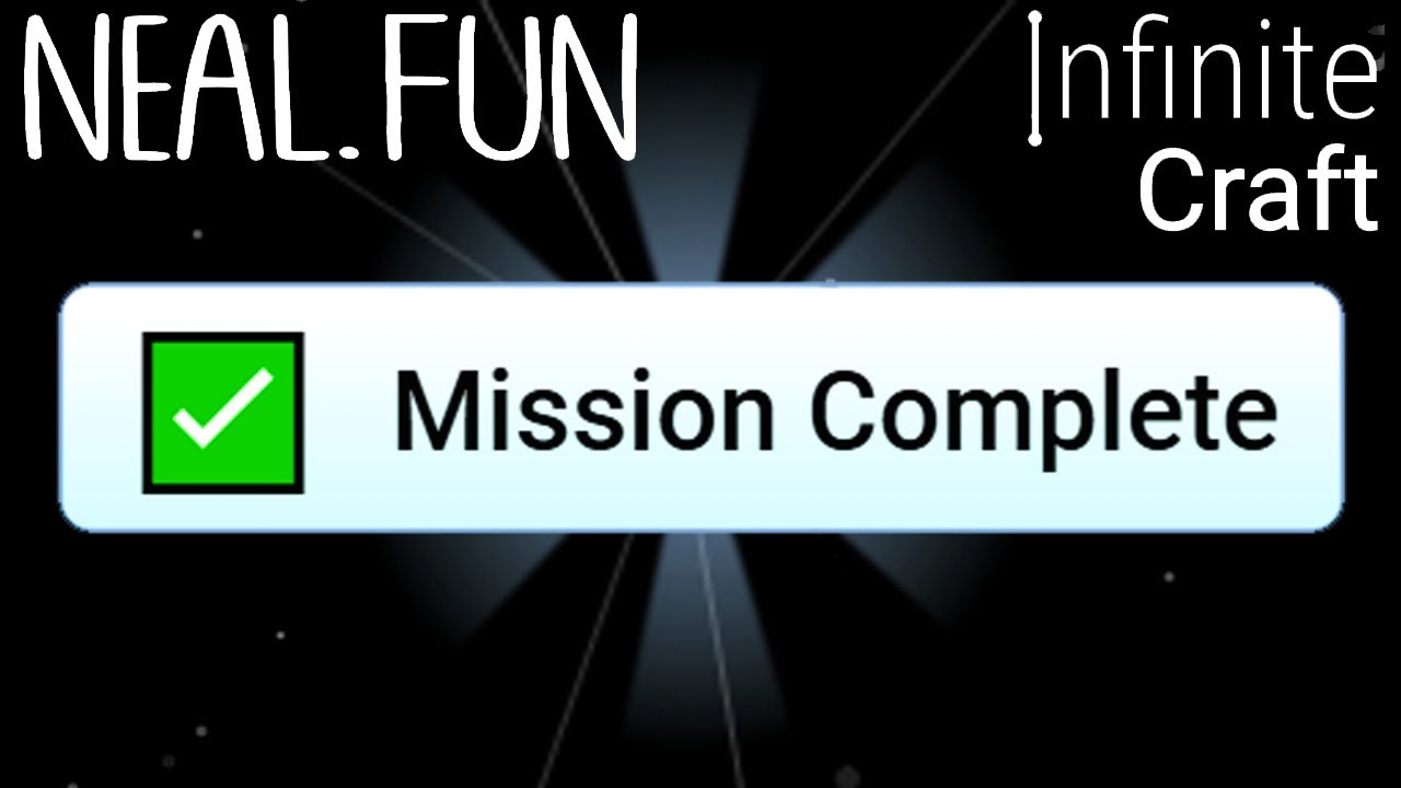 How to Make Mission Complete in Infinite Craft | Get Mission Complete ...