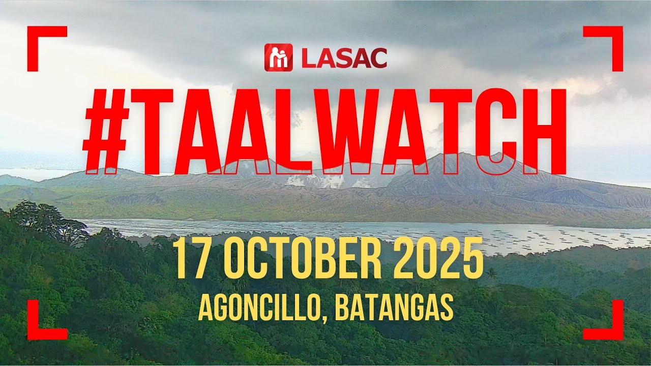 🔴 TAAL VOLCANO LIVE | 17 OCTOBER 2025 | Alert Level 1 - YouTube
