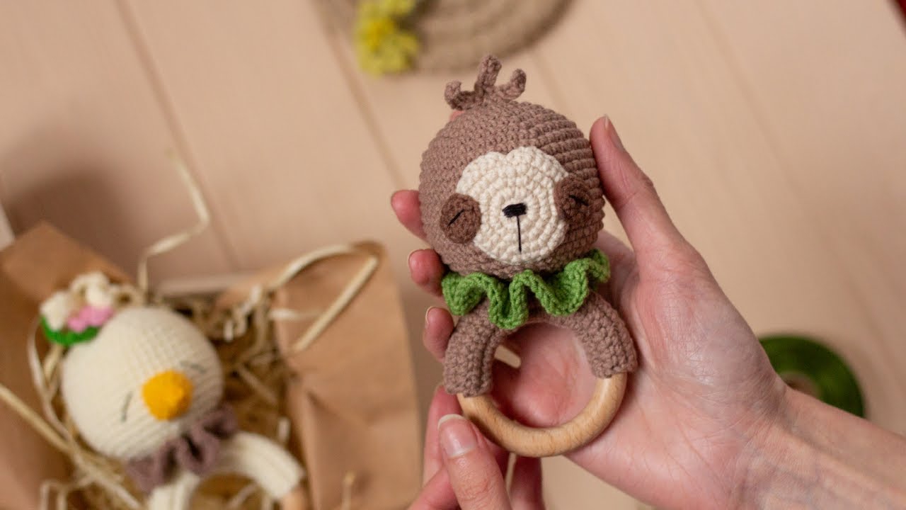 Stuffed sloth is baby rattle toy, sloth gift, baby boy toy, cute sloth ...