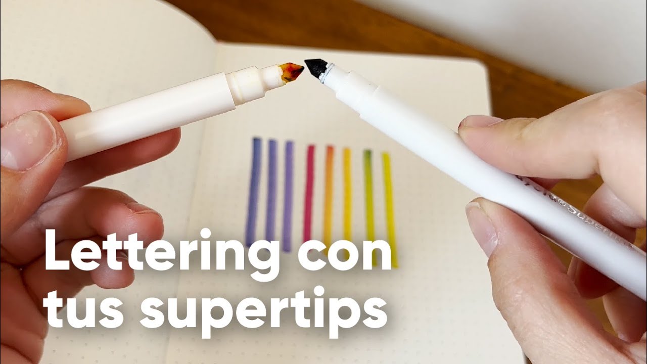 APRENDÉ LETTERING con tus CRAYOLA SUPERTIPS - YouTube