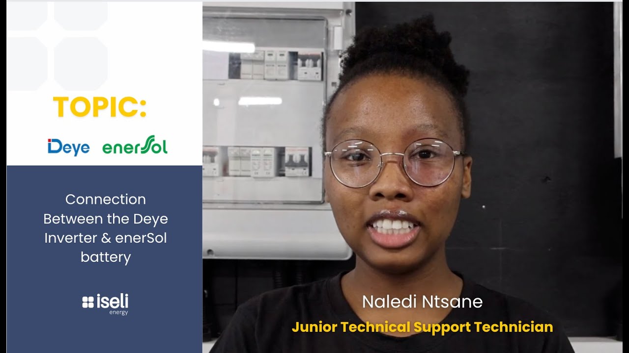 Tech Tuesday | Connection Between the Deye Inverter & enerSol battery ...