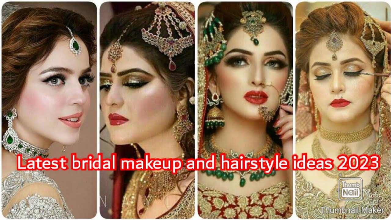 Beautiful barat makeup and hairstyle ideas 2023 /barat look ideas# ...