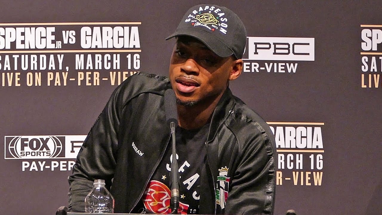 Errol Spence Jr. POST FIGHT PRESS CONFERENCE vs. Mikey Garcia - YouTube