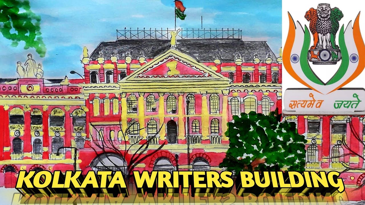 Kolkata Writer's Building drawing by Sushmi🏛 - YouTube