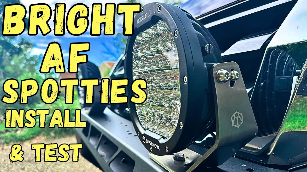 SuperNova Rogue Mk2 8.5 LED Spotlights | Installing | Testing | Patrol ...