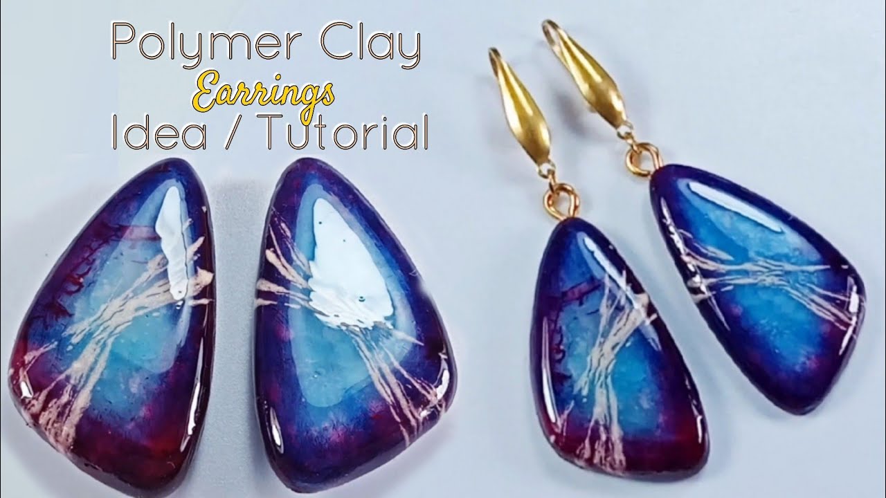 Basic Shading Polymer Clay Earrings Tutorial for Beginners / LoviCraft ...