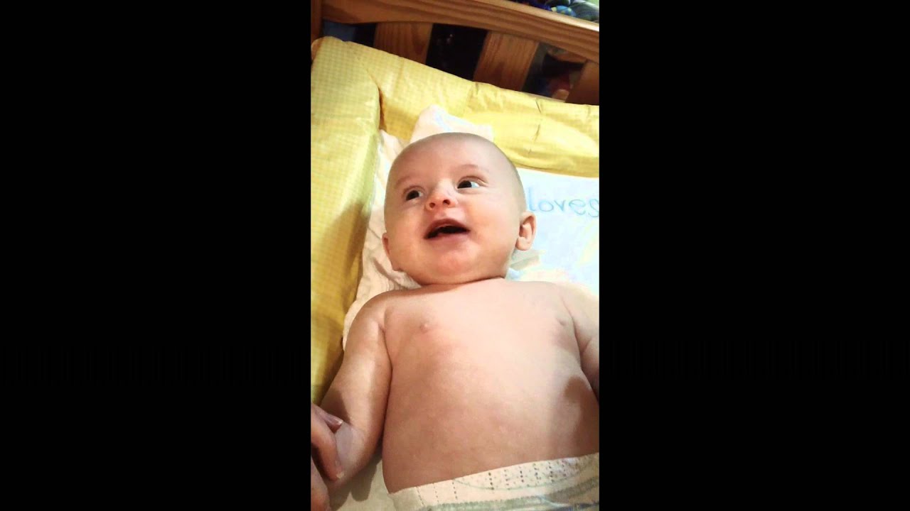 Georgie Laughing - 4 months old - YouTube
