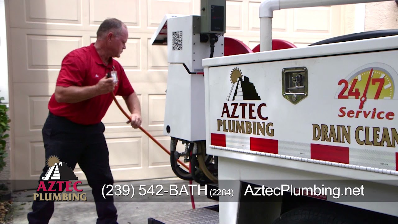Aztec Plumbing Clogged Drain 15 - YouTube