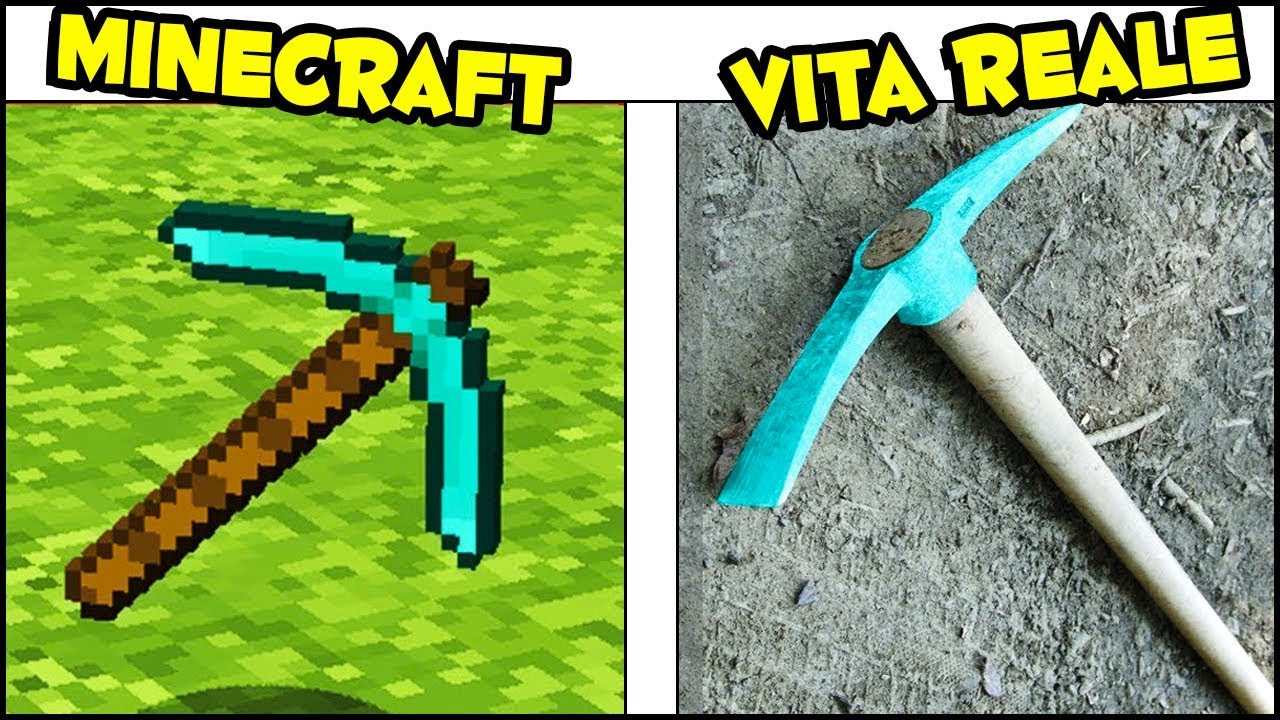PICCONE di DIAMANTE nella VITA REALE! Minecraft ITA - YouTube