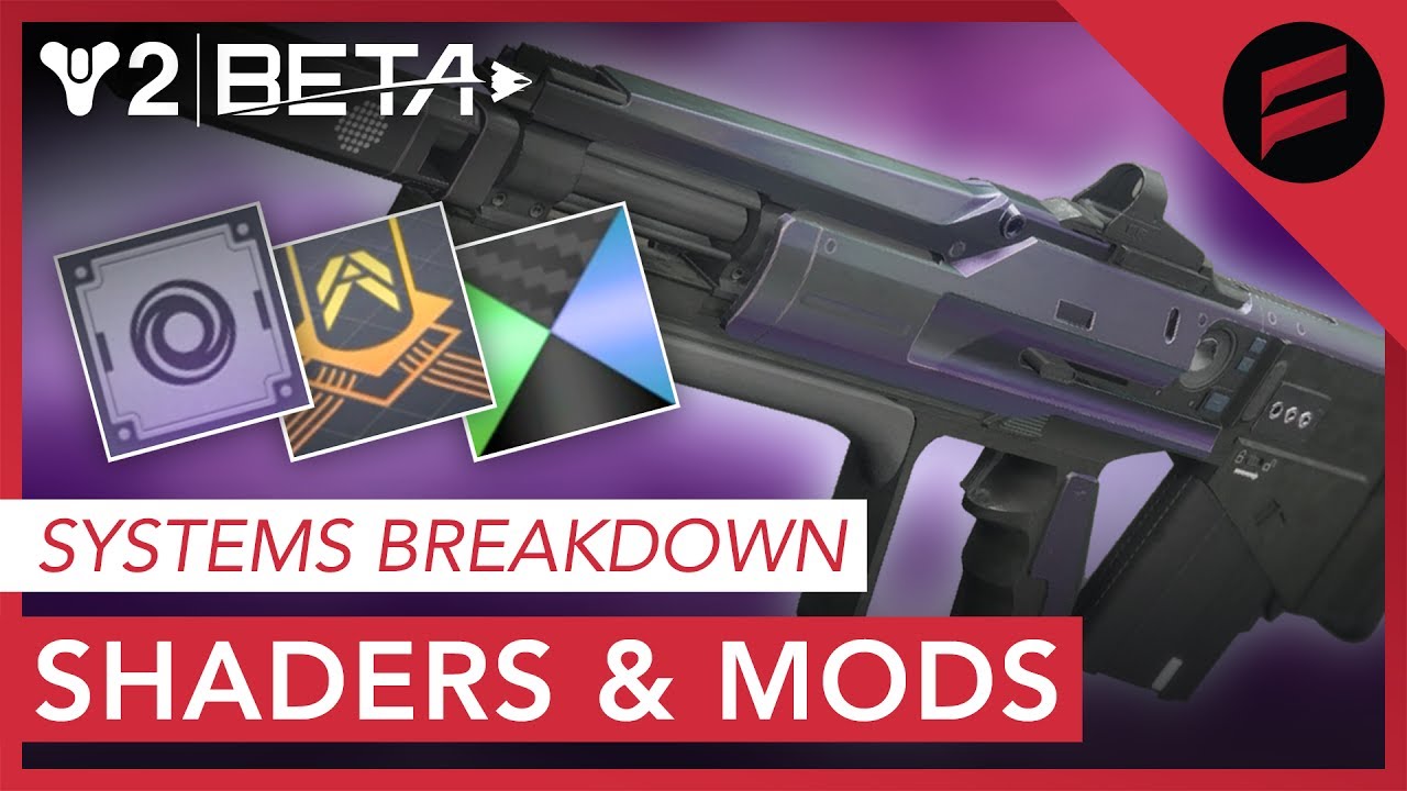 Destiny 2 Beta - Perks, Shaders & Mods // Weapons & Armor Breakdown ...