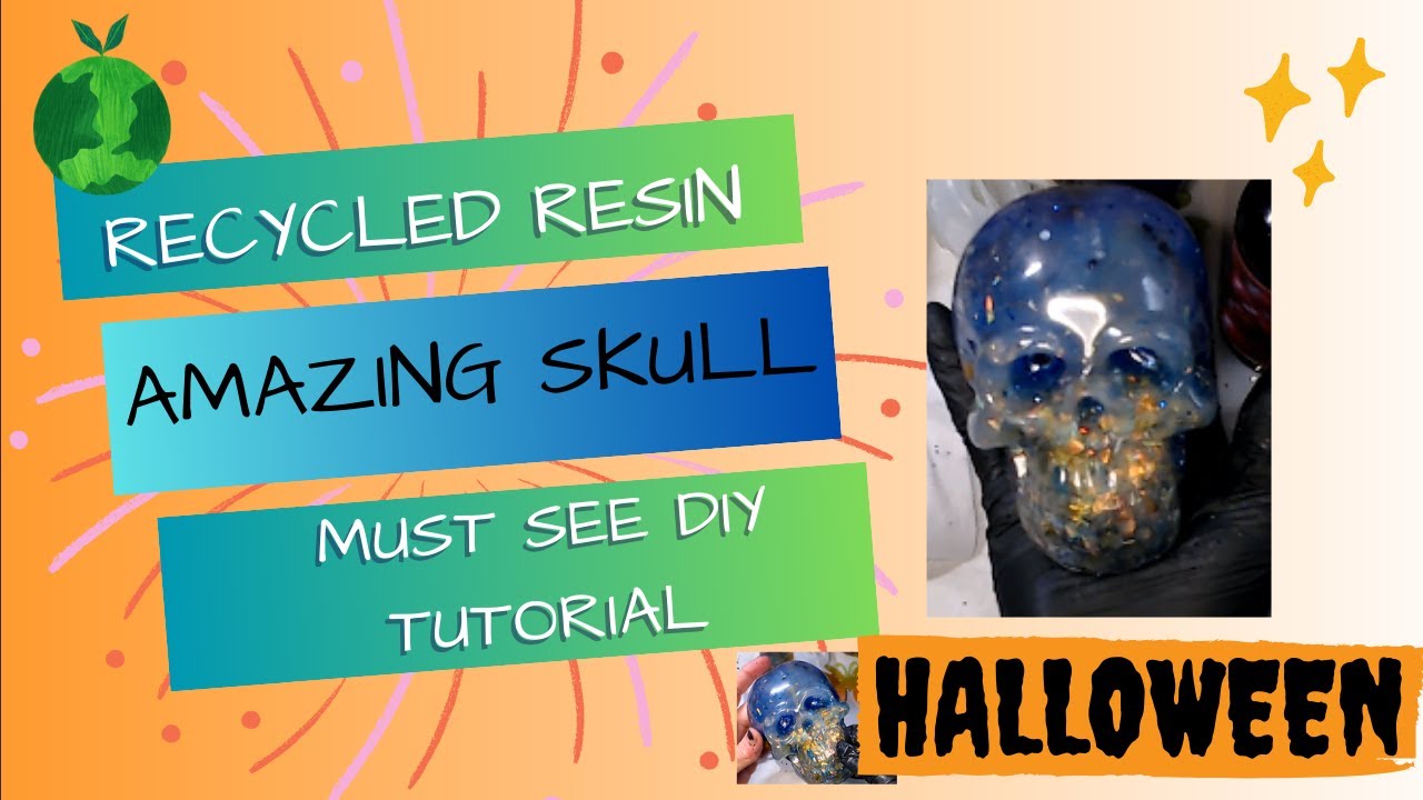 56- AMAZING SKULL OUT OF RECYCLED RESIN. MUST SEE. DIY CRAFT TUTORIAL - YouTube