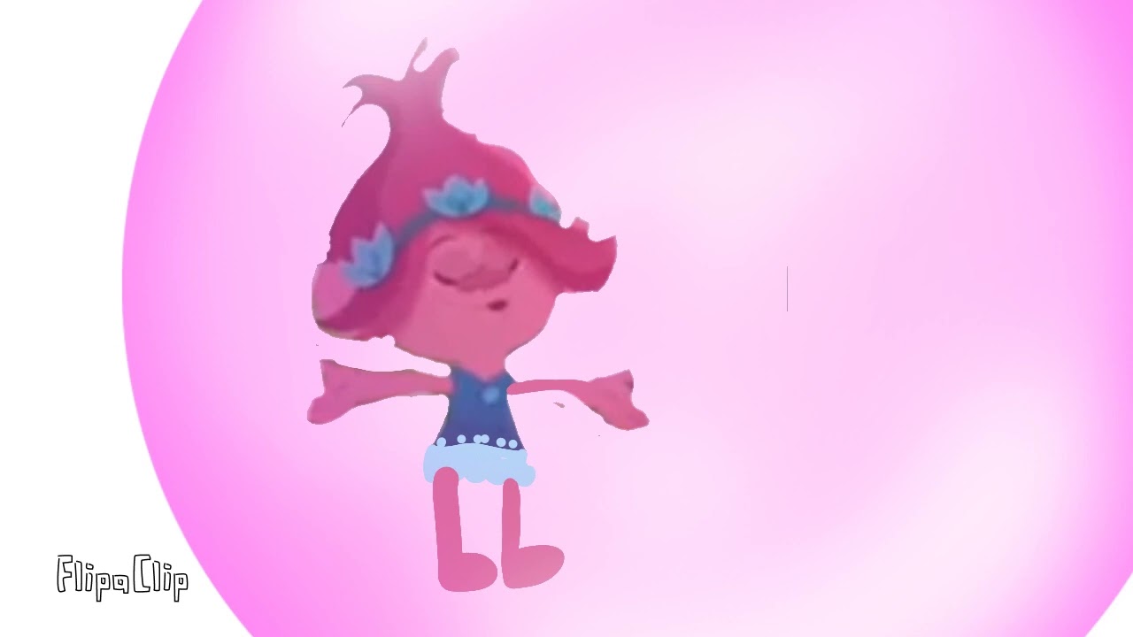 poppy blowing a big massive bubble gum bubble - YouTube