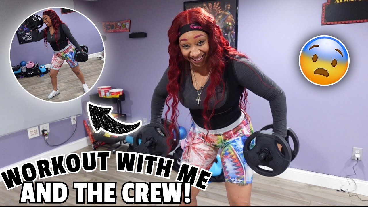 Workout with the crew & Unboxing - YouTube