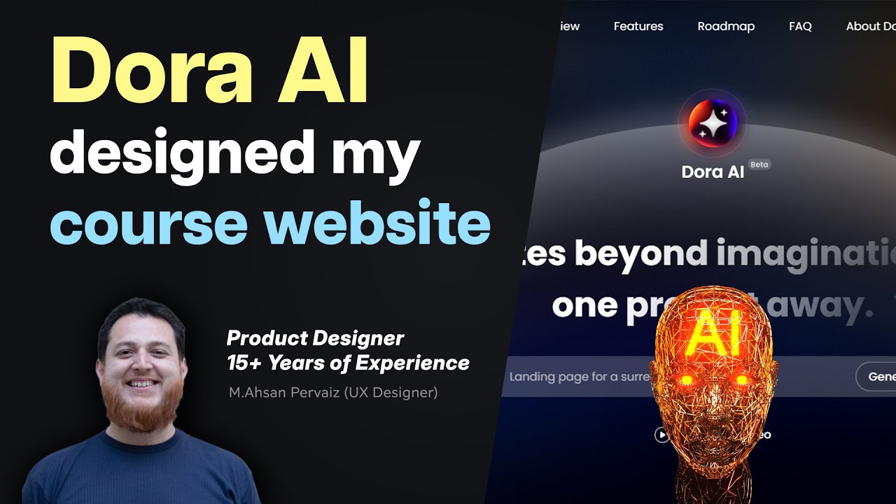 Dora AI designed my course Website - The Results? - YouTube