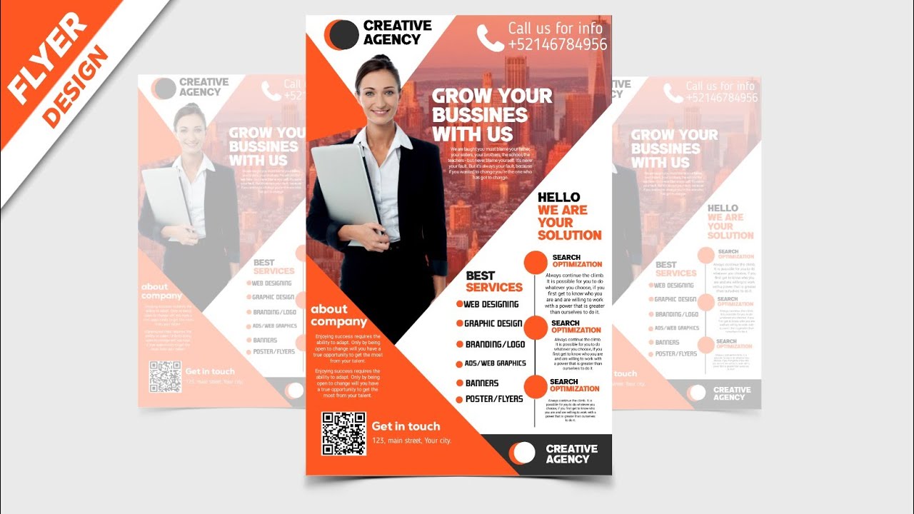 pixellab flyer Design in Pixellab Tutorial (Bussines flyer Design) Ep:4 | nazto Design. - YouTube