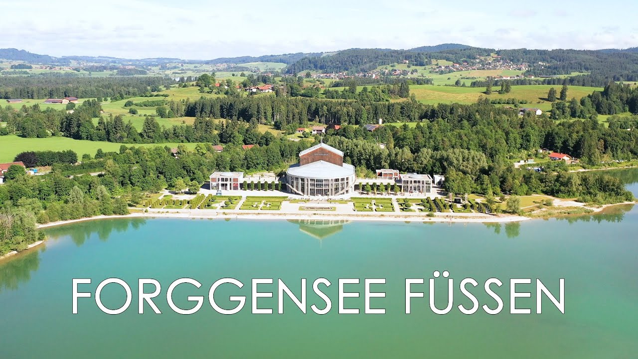 Forggensee: Baden mit Blick auf Schloß Neuschwanstein - YouTube