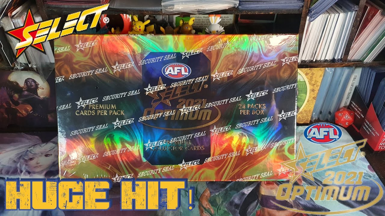 Opening A Box Of AFL Select 2021 Optimum Footy Cards (Huge Hit! ) - YouTube