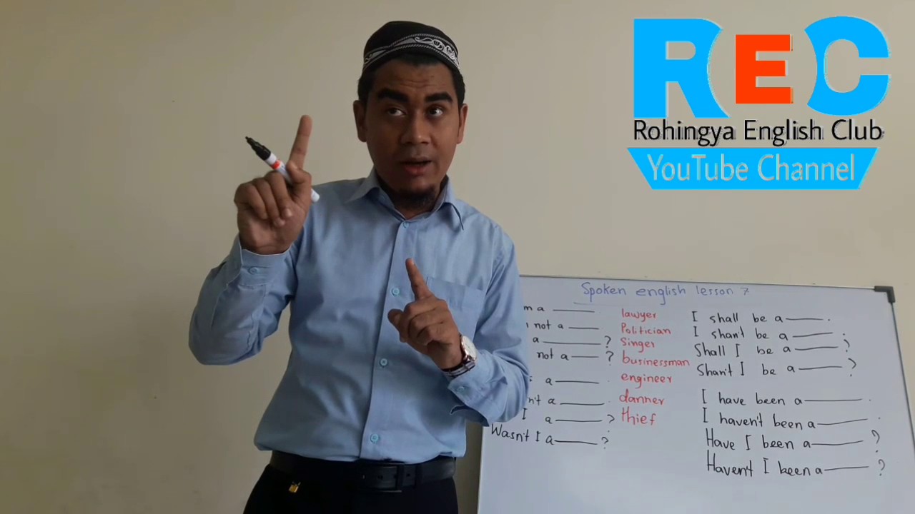 Spoken English lesson 7 by Rohingya English Club - YouTube