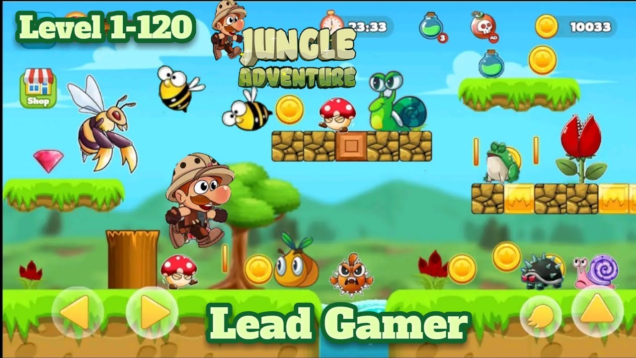 Super Dino Bros Jungle World Game Level 1-120 #youtubeshorts #youtube # ...