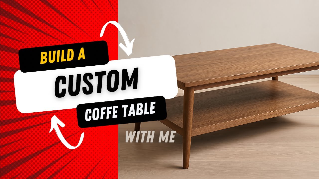 Build a custom coffee table with me . - YouTube