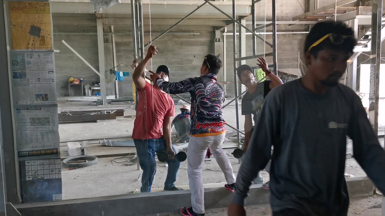 Installation of 1/2 tempered fixed glass. - YouTube