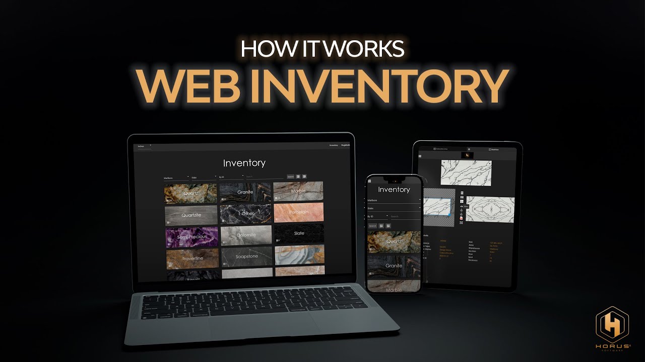 How to Use Horus Software Web Inventory for Stone Slabs - YouTube
