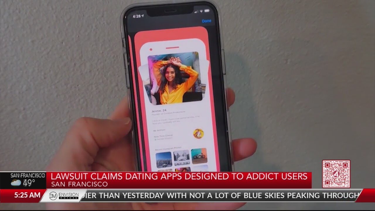 Lawsuit claims dating apps designed to addict users - YouTube
