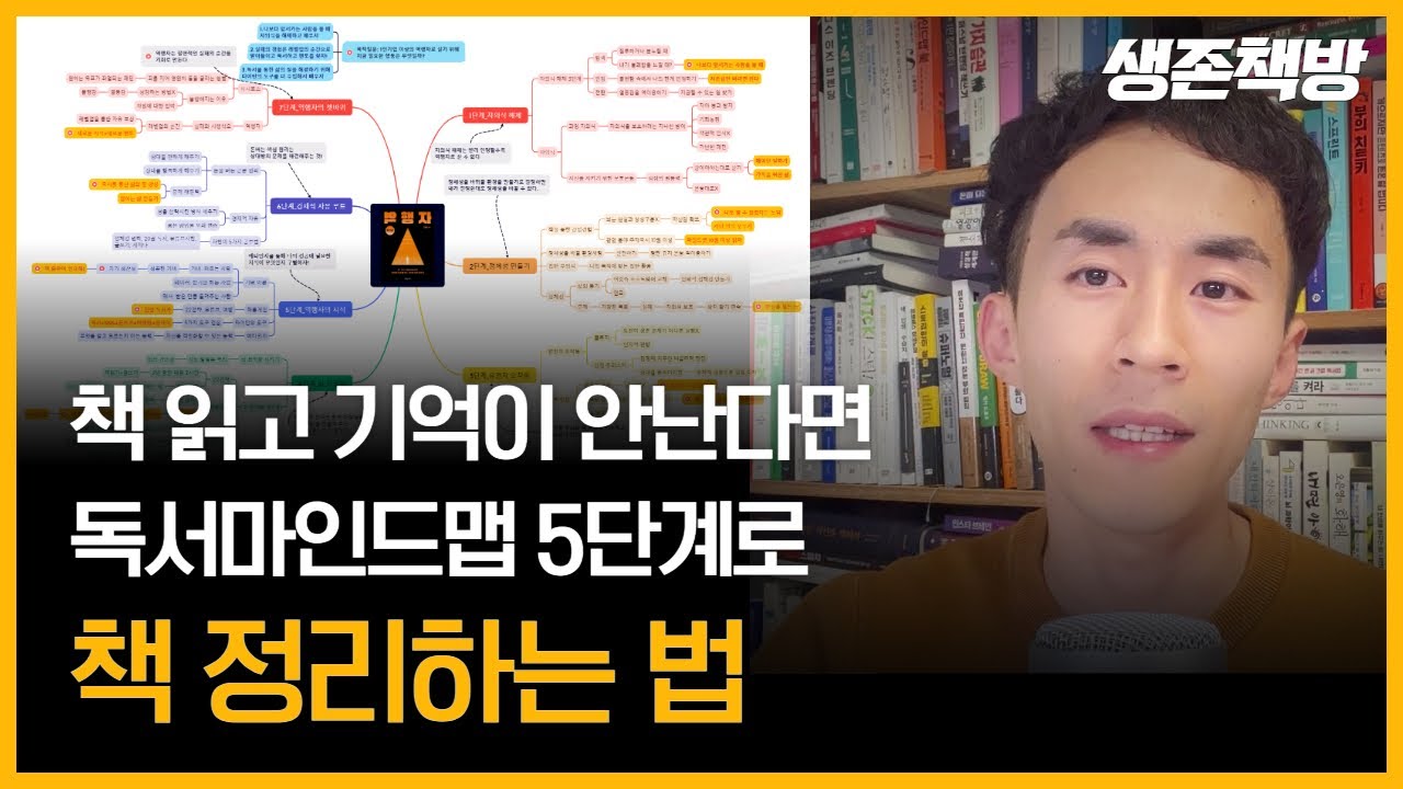 책 읽고 정리하는 법 독서 마인드맵 원페이지 독서맵핑 엑스마인드 Xmind Youtube