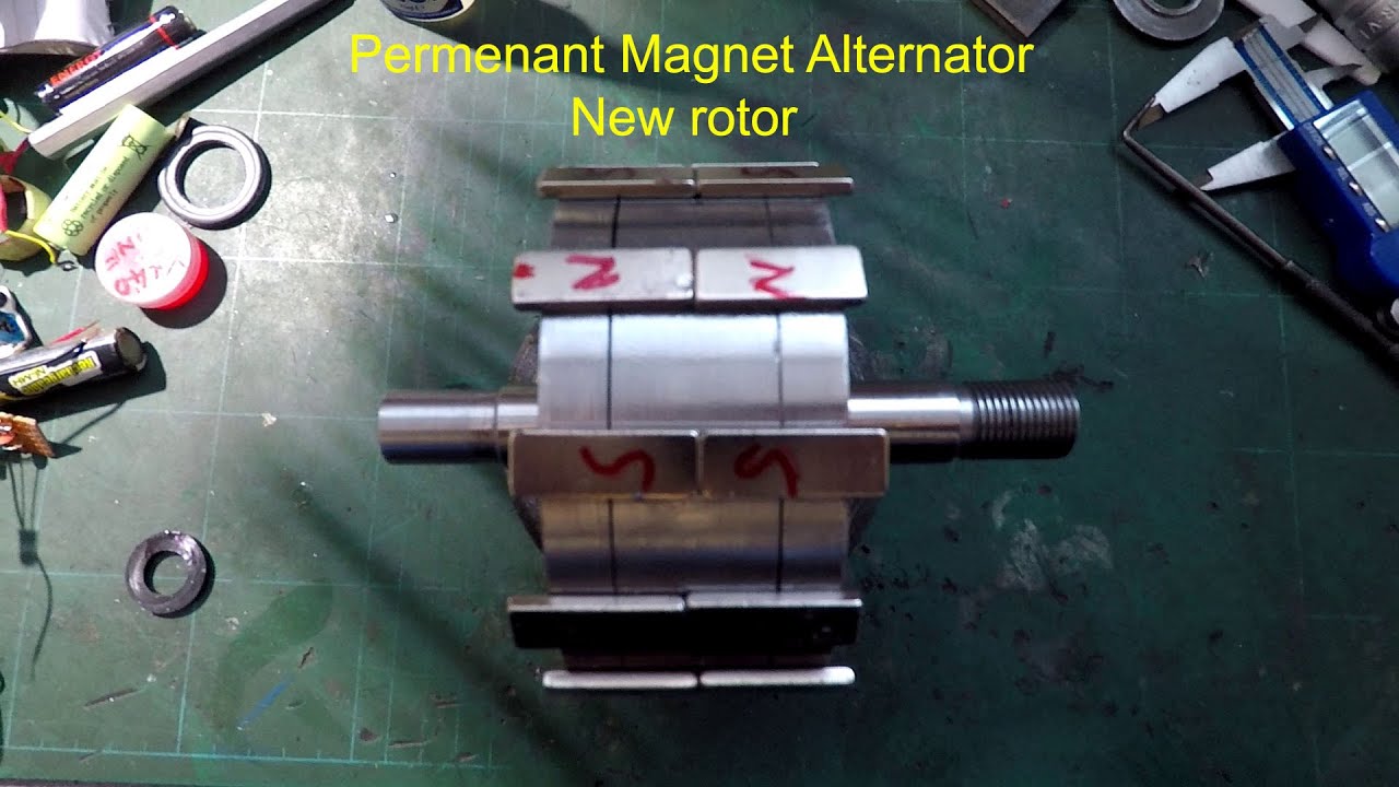 Permanent Magnet Alternator (PMA) Build attempt 4 - YouTube