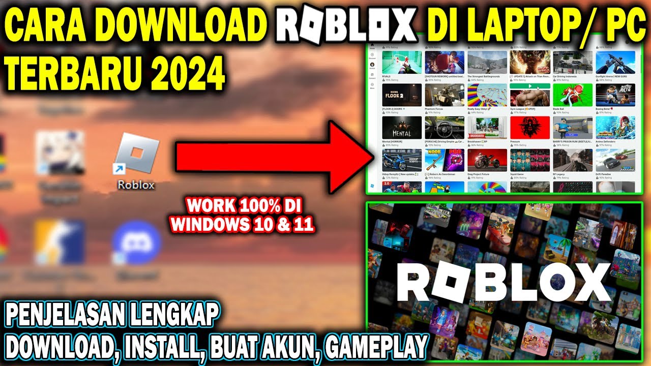 Cara Download Roblox Di Laptop Terbaru 2024 | Cara Download Roblox Di ...