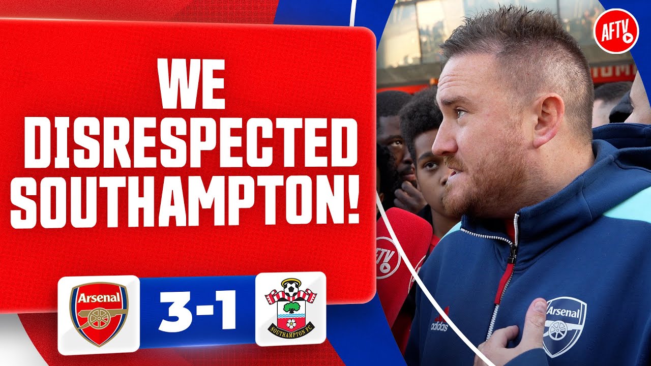 We Disrespected Southampton! (Dan Potts) | Arsenal 3-1 Southampton ...