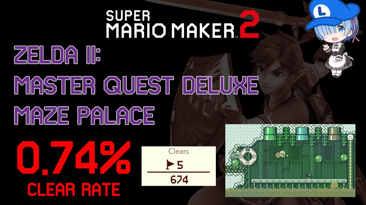 Zelda II: Master Quest Deluxe - Maze Palace - LONGEST ADVENTURE Levels ...