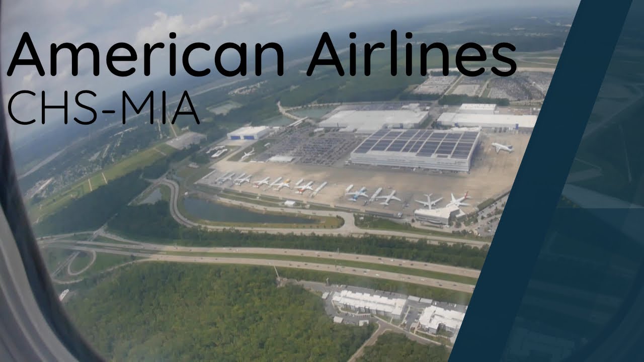 American Airlines ERJ-145 Full Flight - Charleston to Miami (AA3941 ...