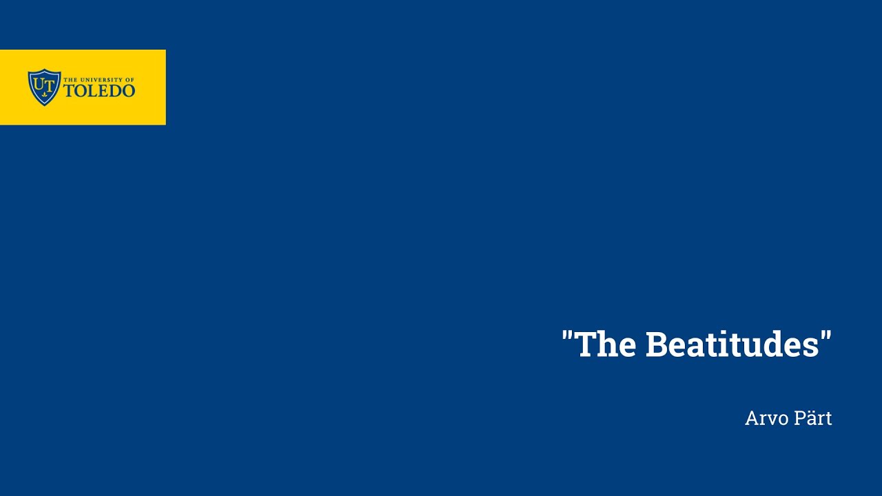 "The Beatitudes" - Arvo Pärt - YouTube