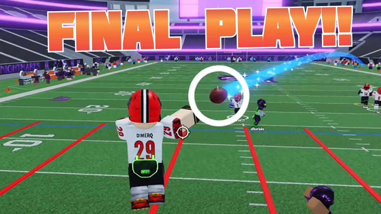 THIS FINAL PLAY DECIDED WHO WON THE GAME!! [ROBLOX Ultimate Football ...