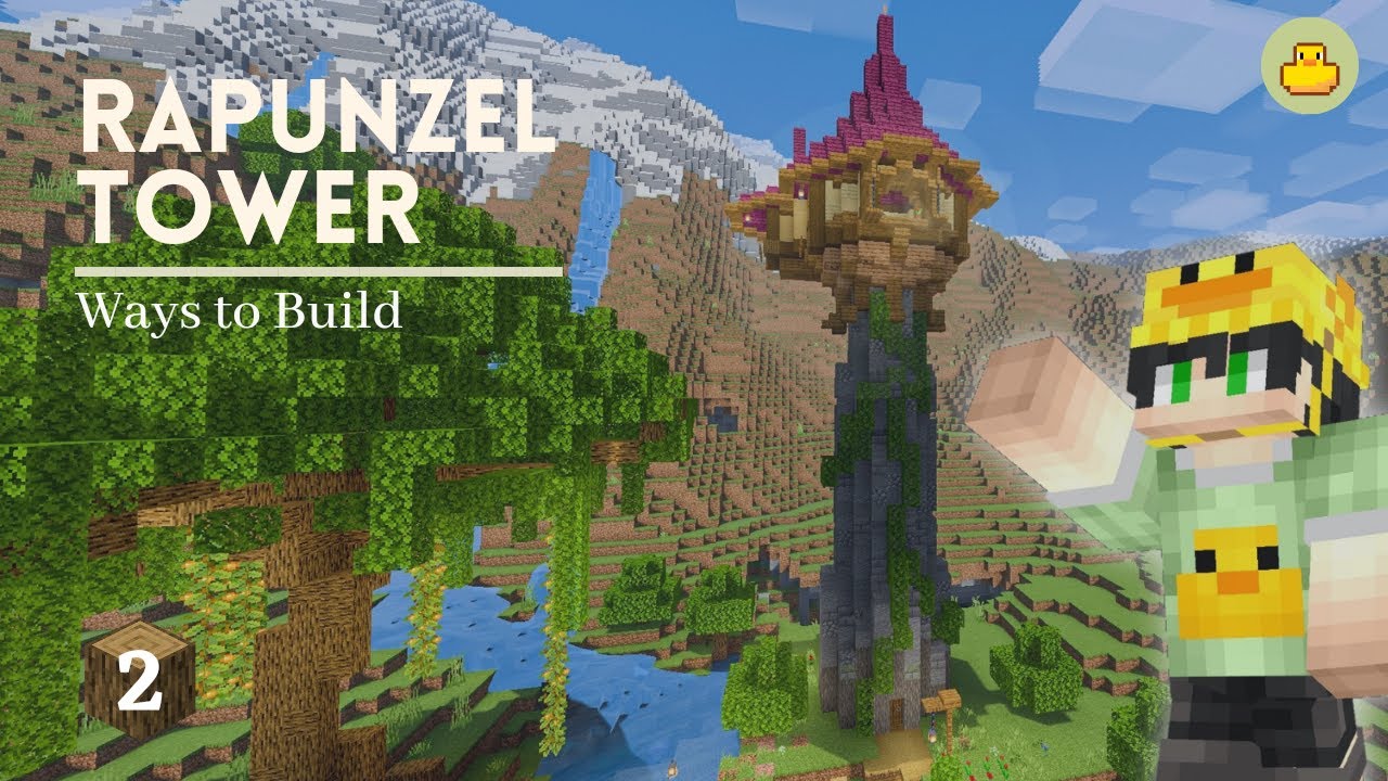 Cara Membuat Tower Rapunzel | Ways to Build [Minecraft Tutorial ...