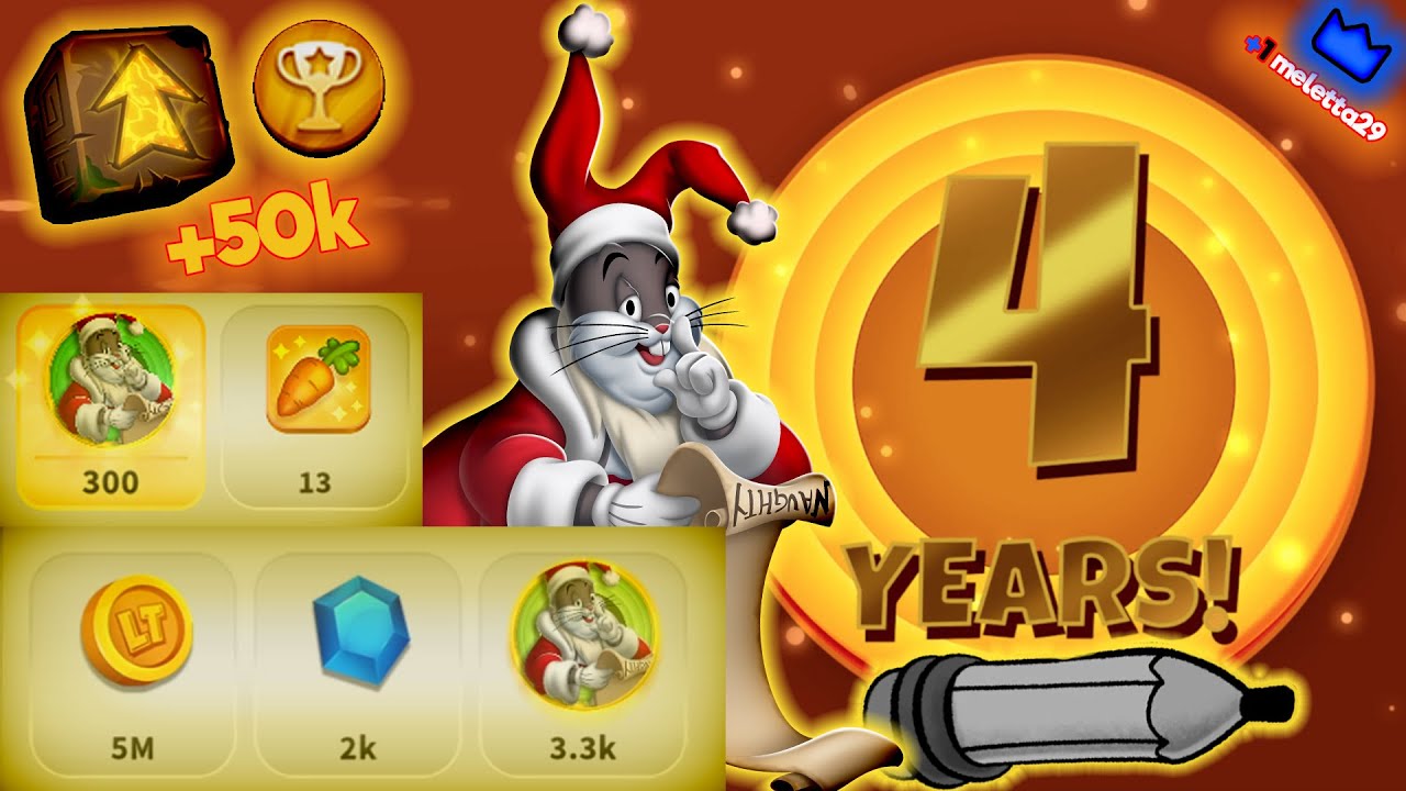 4 YEARS SANTA CHUNGUS GIVEAWAY / 50K CORE BOOSTS - Looney Tunes World ...