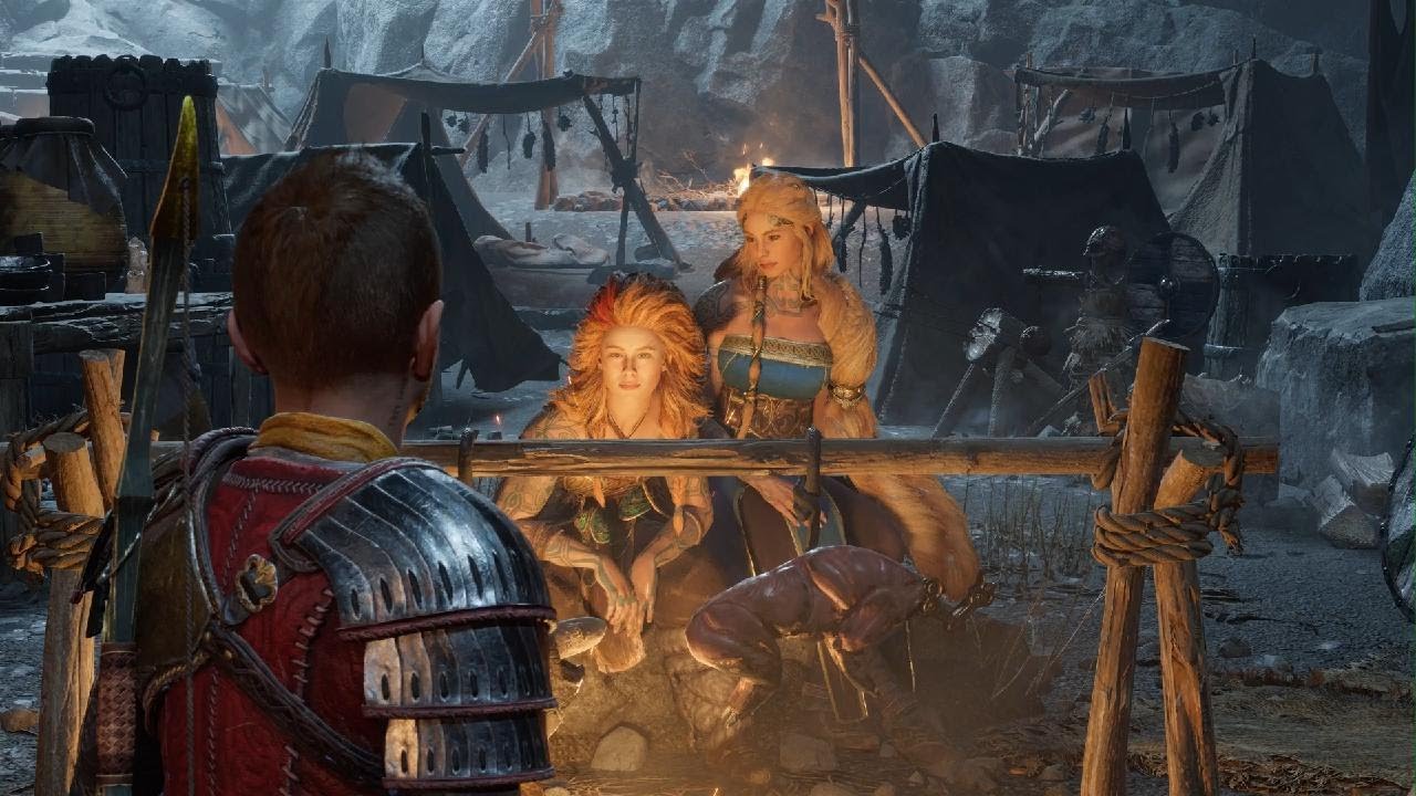 Atreus Meets Thor's Wife and Daughter After His Death | God of War ...