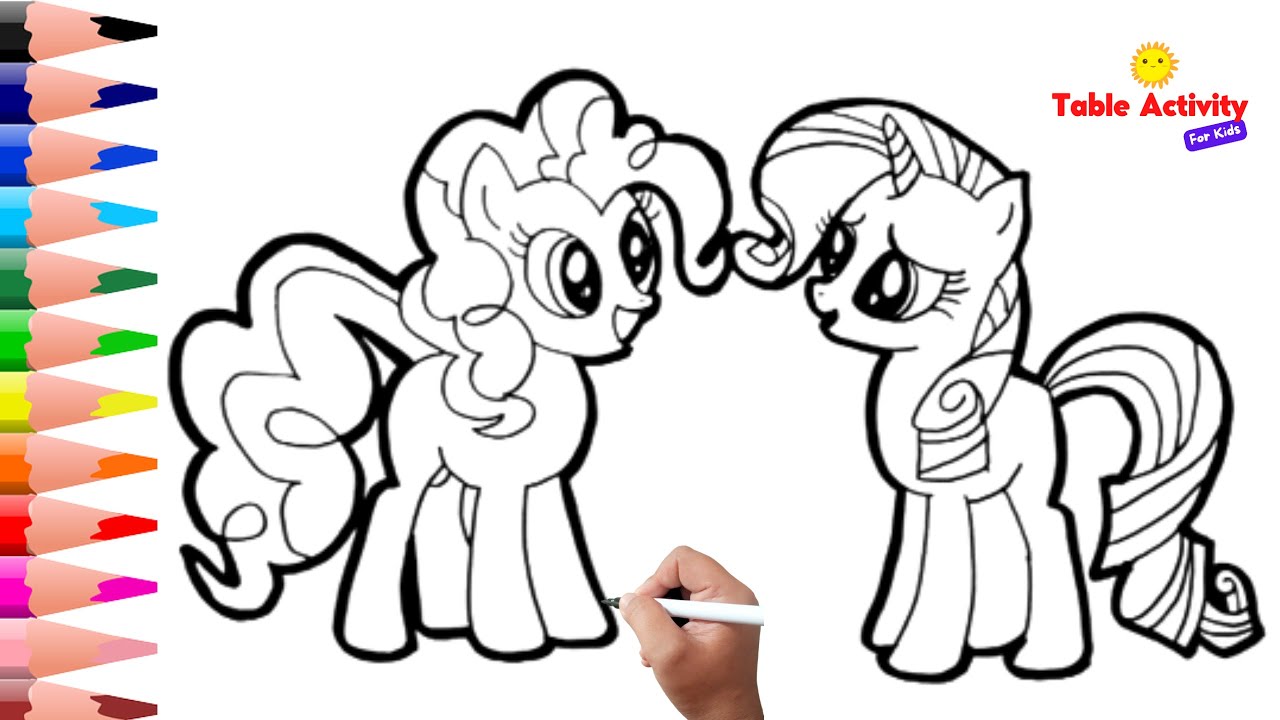 My Little Pony Coloring Pages Pinkie Pie At The Gala