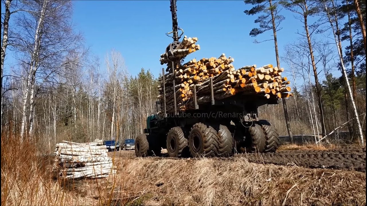 THE BIGGEST HOMEMADE FORWARDER!!![Engine-MB V6] - YouTube