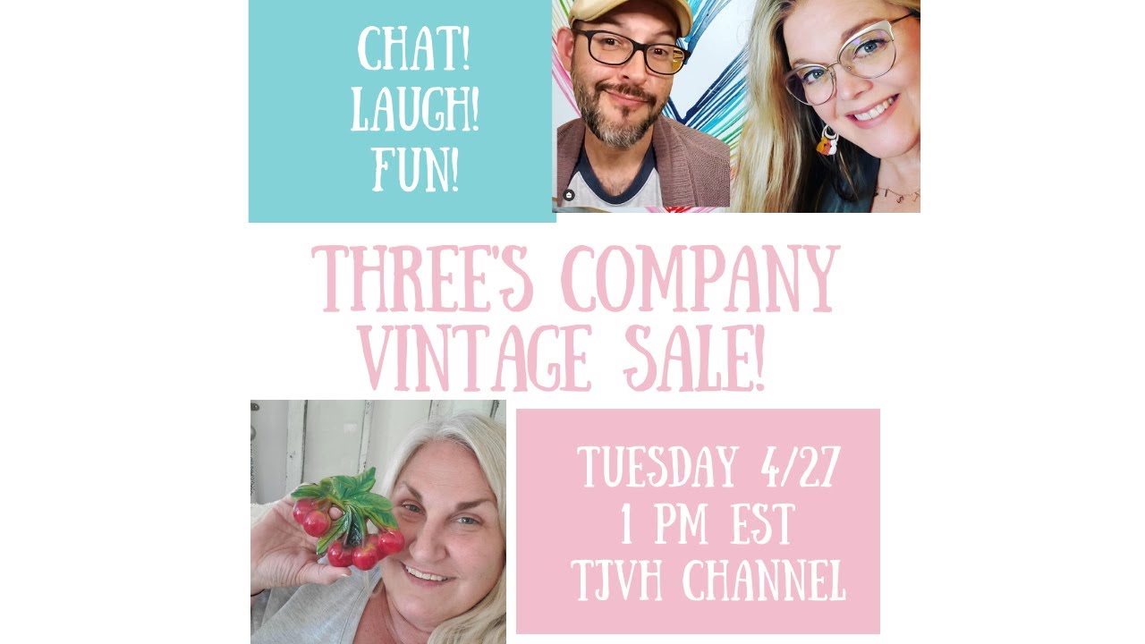 Three's Company LIVE VINTAGE SALE! | Three Resellers, One Sale - YouTube