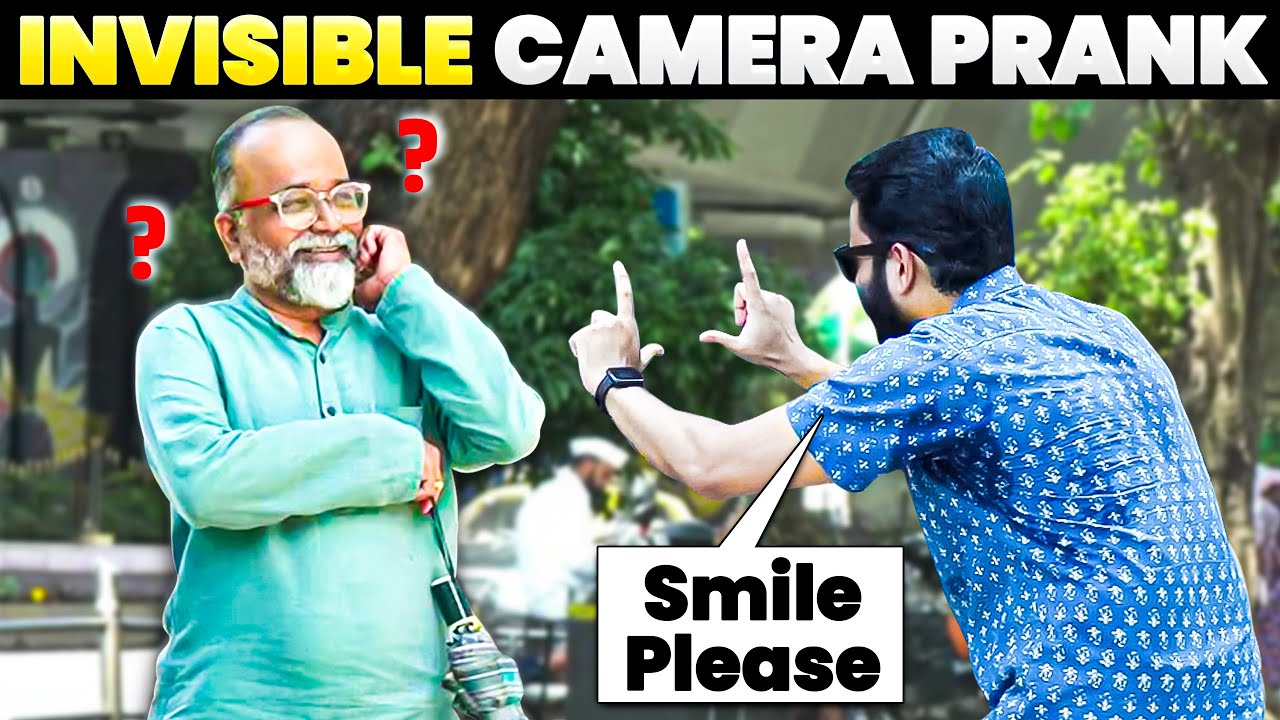 PEOPLE SMILE FOR INVISIBLE CAMERA🤣 | BEST REACTIONS | BECAUSE WHY NOT ...