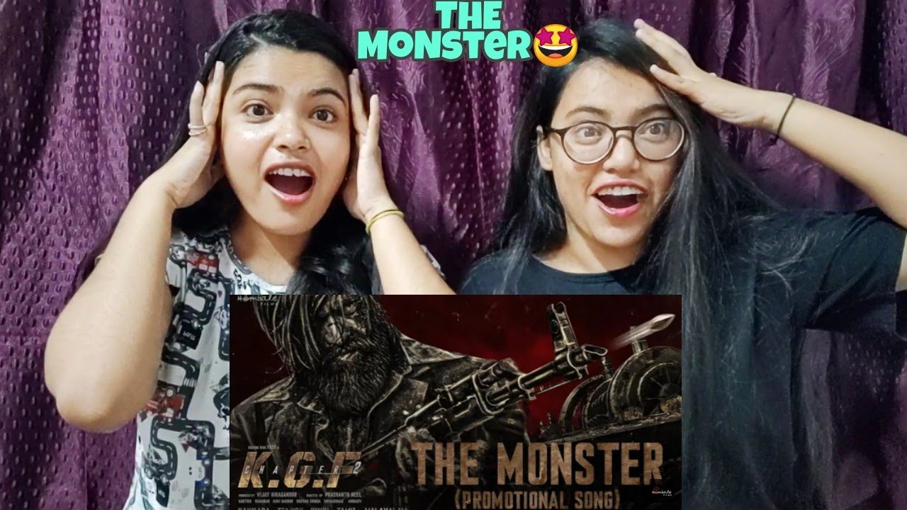 The Monster Song ft.Yash KGF Chapter 2 REACTION Video by Bong girlZ ...