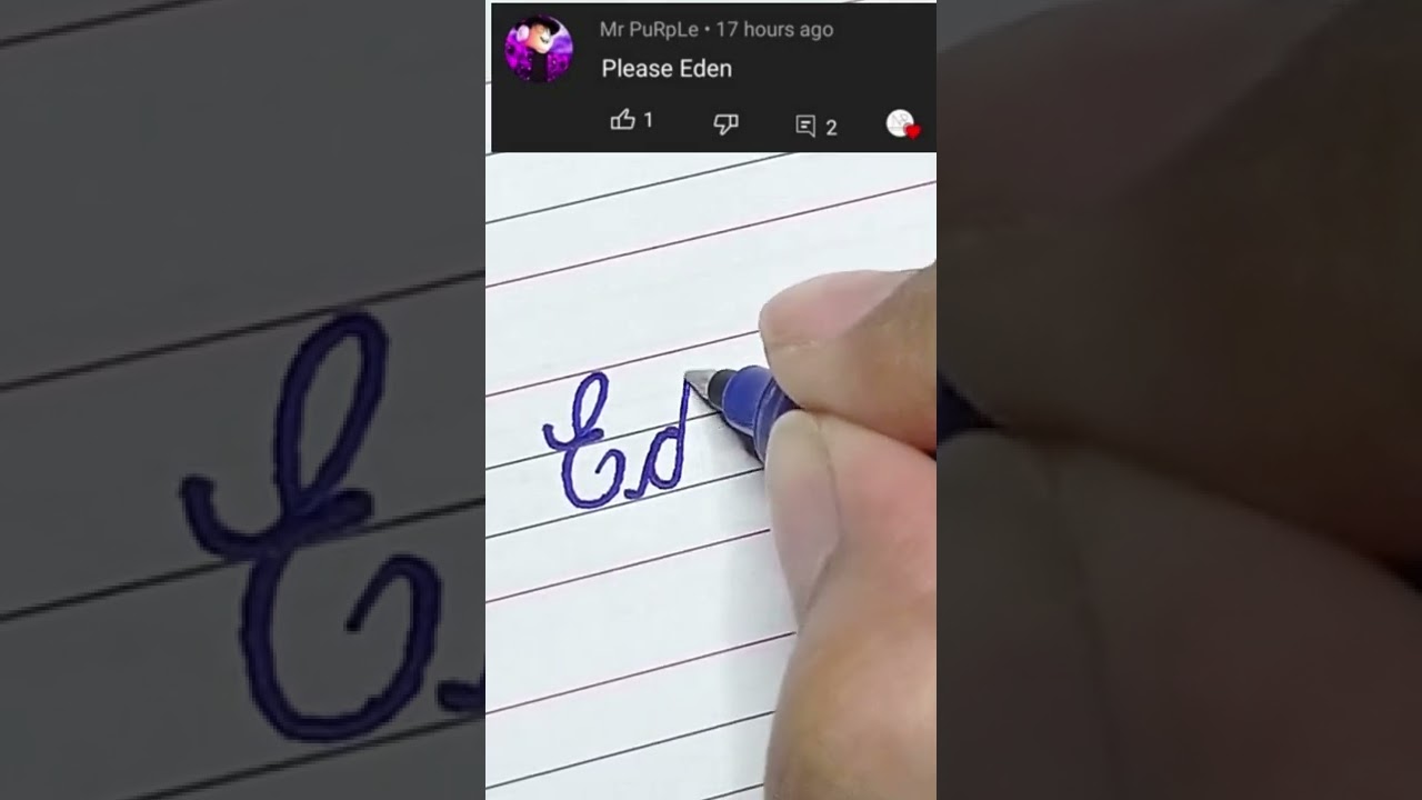Eden - Beautiful name in Cursive writing | Cursive writing for ...