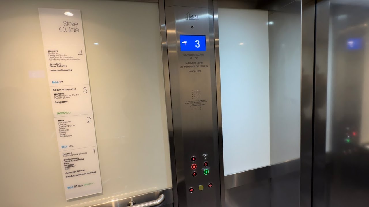 2021 + 2022 Ansa Traction Lifts @ Selfridges Birmingham - YouTube